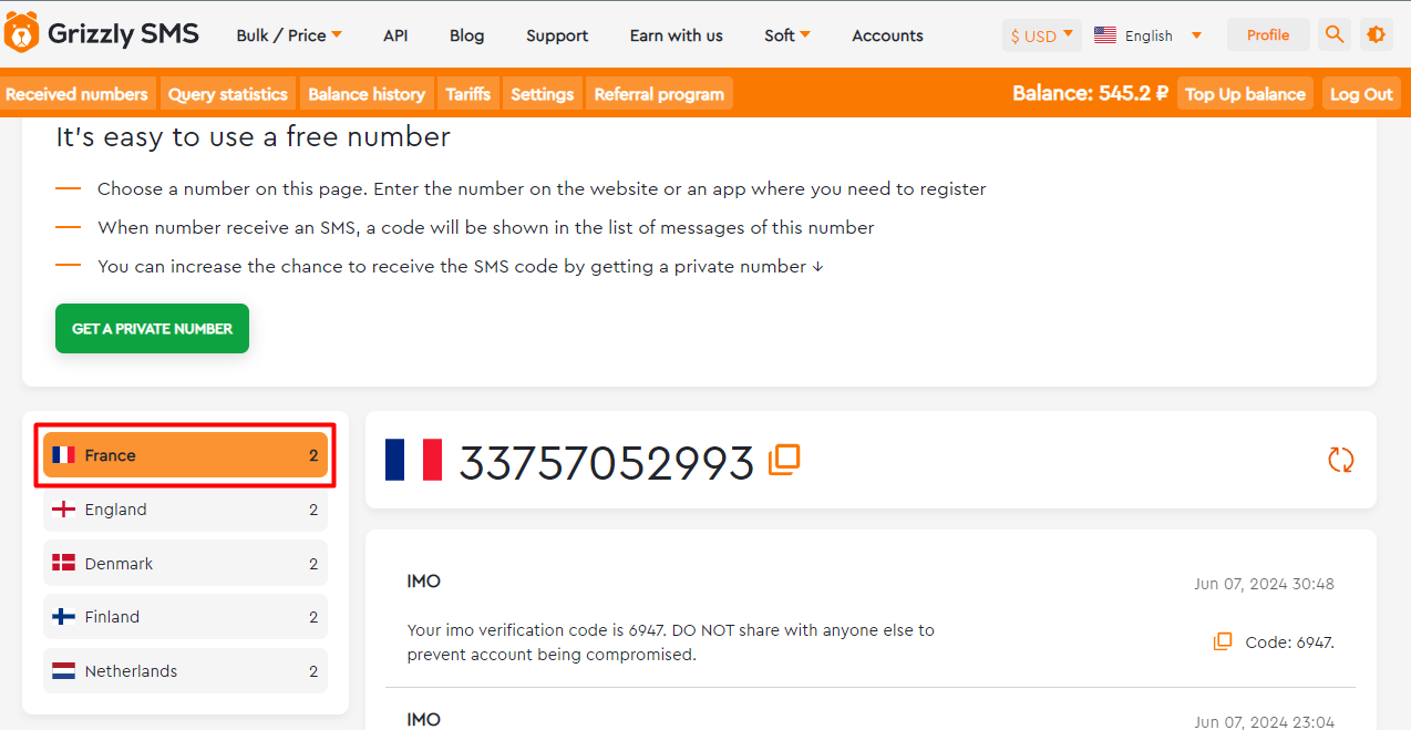 Get a Free French Virtual Phone Number for Any Online Service